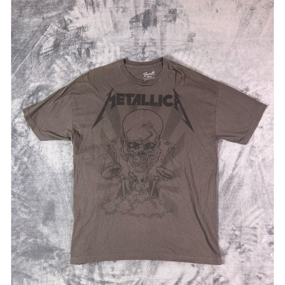 Bravado | Shirts | Metallica Bravado Skull Graphic Band Tshirt Brown Xl ...